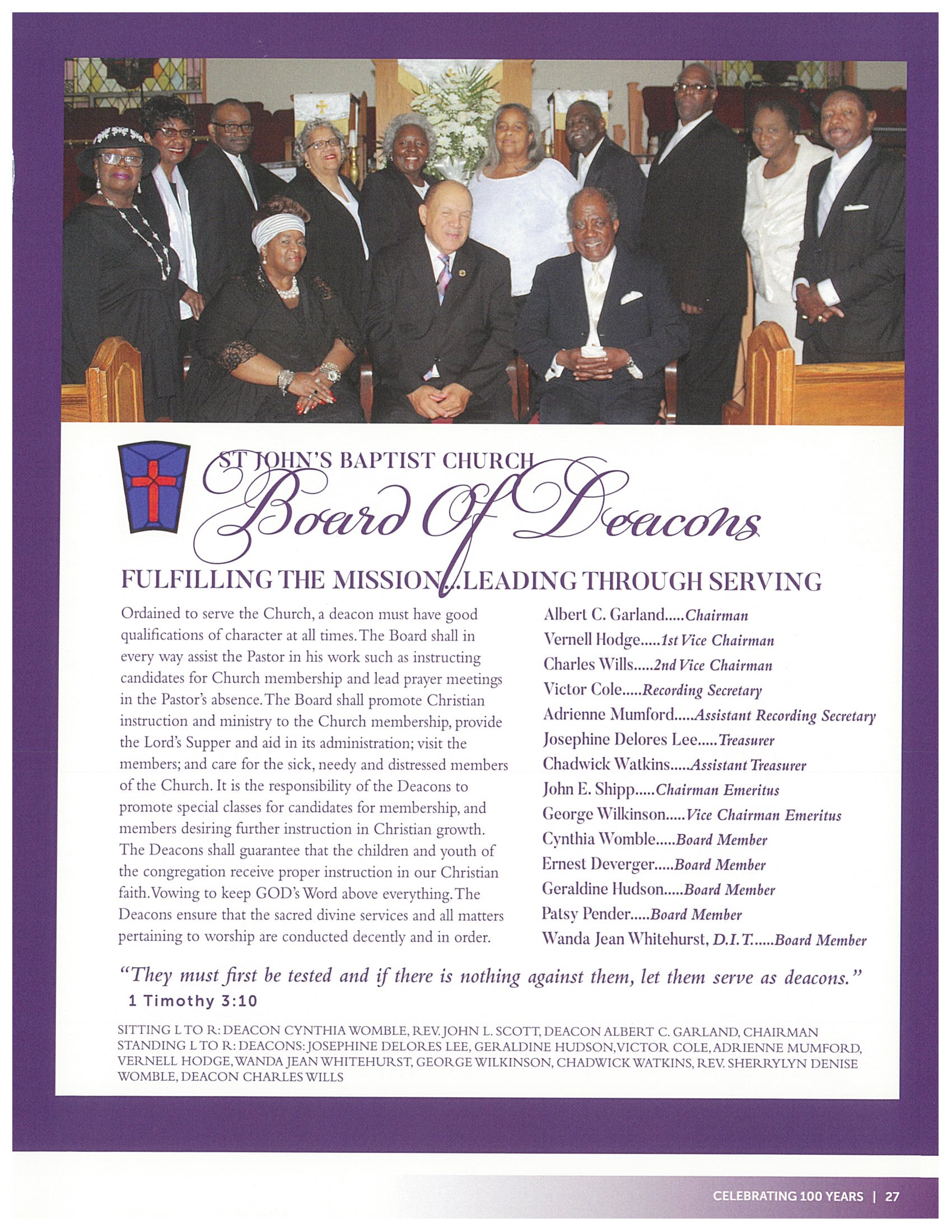 Deacons – St. John's Baptist Church